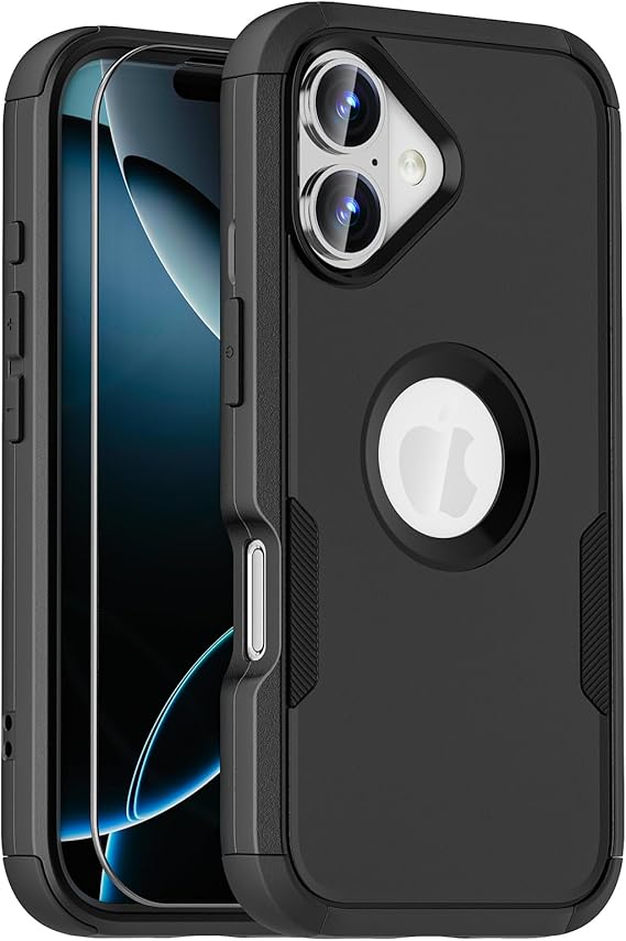 Amazon.com: pdxox for for iPhone 16 Heavy Duty Protection Case, 3 ...