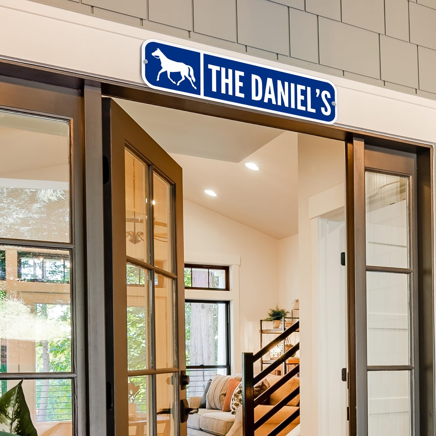 Snapklik.com : SmartSign Customize Your Own Blue Street Sign