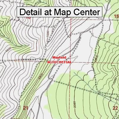 Amazon.com: USGS Topographic Quadrangle Map - Mayfield, Utah (Folded ...