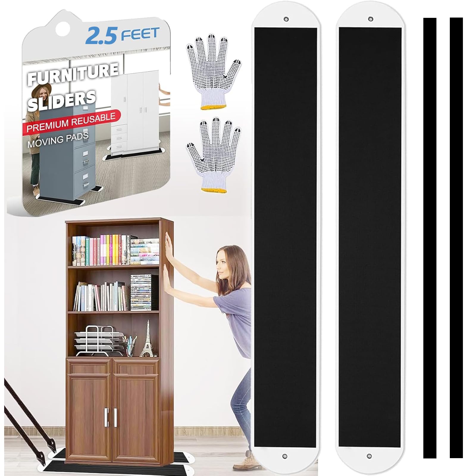 Amazon.com: 2 Pack Pull Furniture Slides,Large Furniture Sliders ...