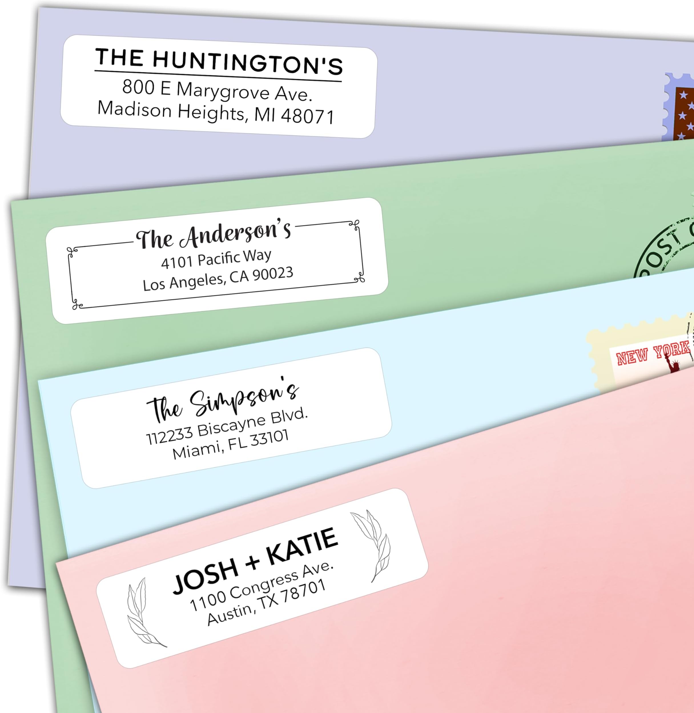 Amazon.com : Customized Personalized Address Labels - Made in The USA ...