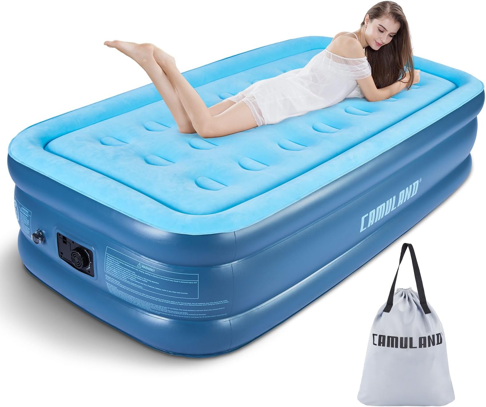 Active Era Colchon Inflables Individual 99 x 191 x 53 cm. Cama Inflable ...