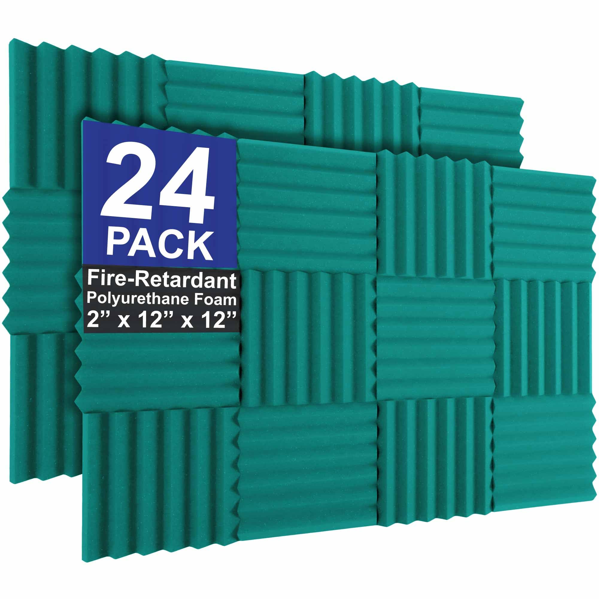 Amazon.com: Foam Factory Inc 24 Pack Color Acoustic Foam Panel Studio ...