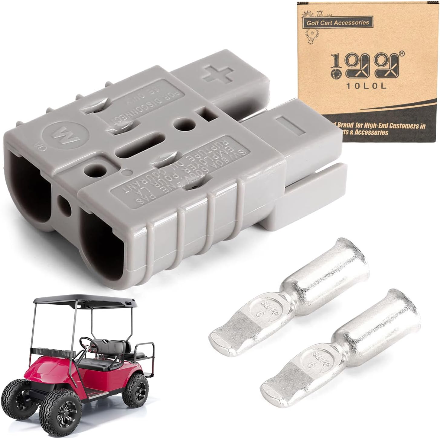 Amazon.com: 10L0L Side Charger Plug Receptacle for EZGO Marathon 1983 ...
