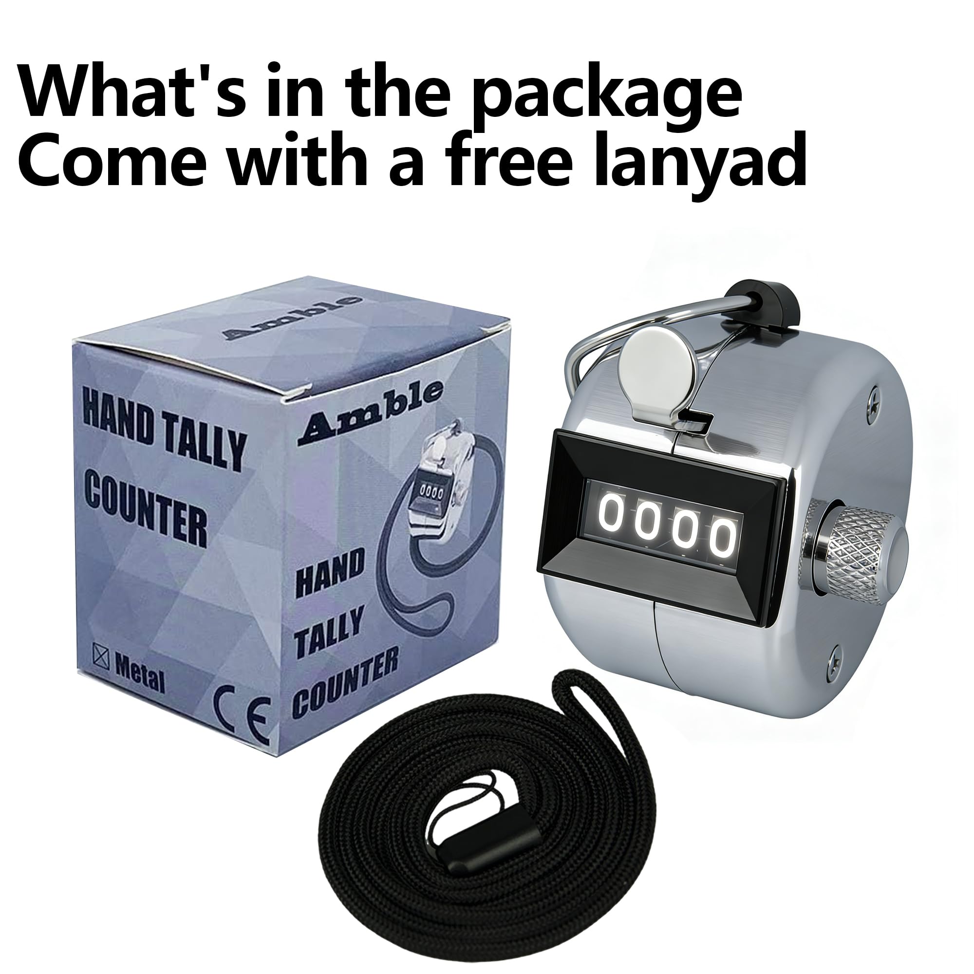Snapklik.com : Amble Tally Clicker Counter, Metal Case Mechanical ...