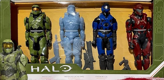 Amazon.com: Halo 12" UNSC 4 Pack 8 Pieces : Toys & Games