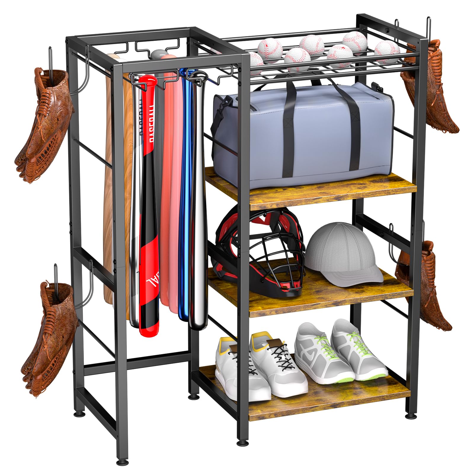 Amazon.com: HOYRR Baseball Bat Holder,Standing Bat Holder ...