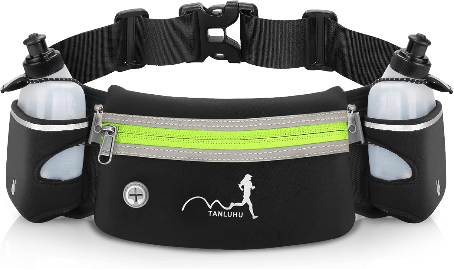 Amazon.com: Hydration Running Belt with Water Bottles(2 x 300ML ...