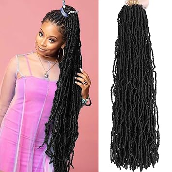 Amazon.com : 7 Packs Soft Locs Crochet Hair Pre Looped 30 Inch Faux ...