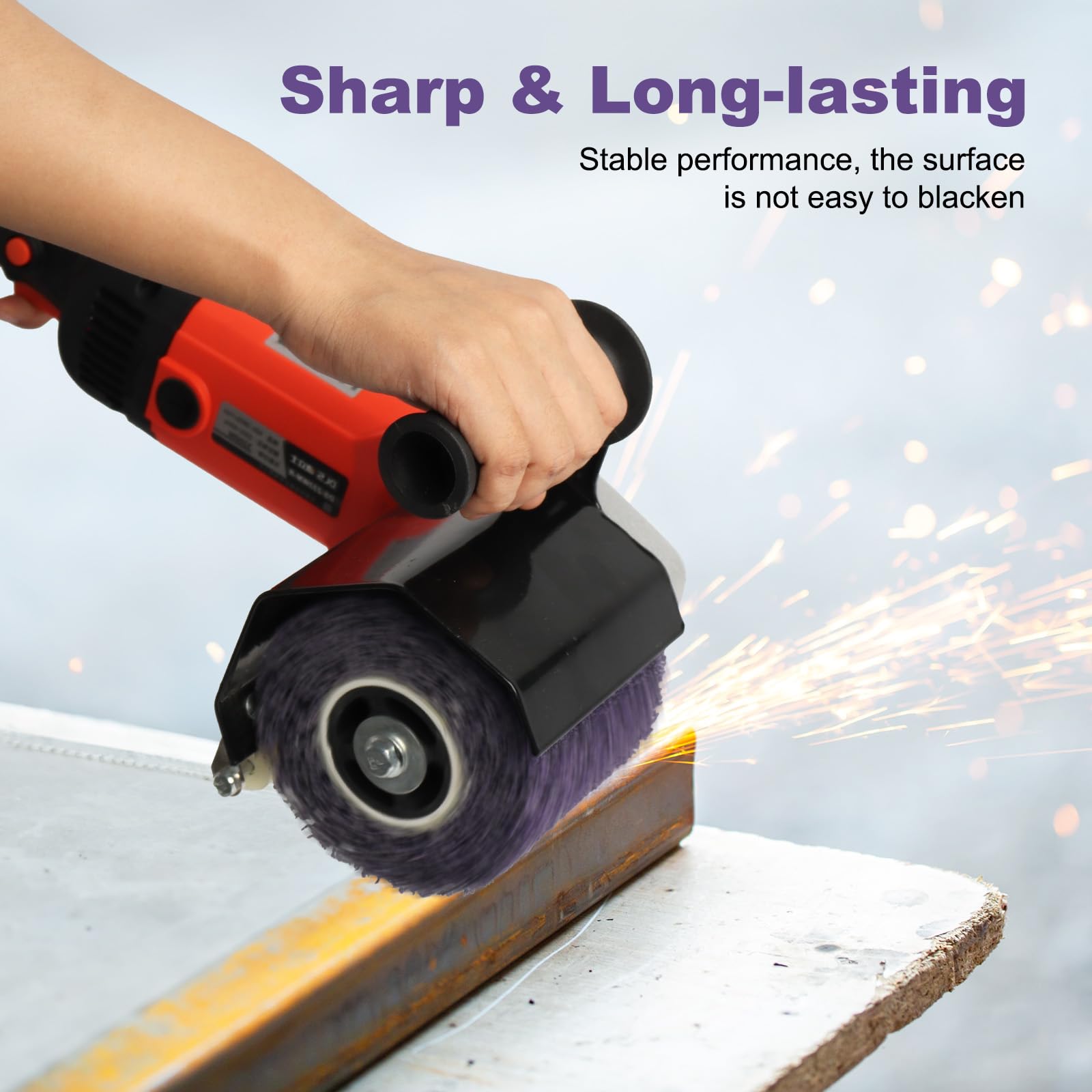 Snapklik.com : 36 Grit Abrasive Drawing Wheel Drum, 4.5"4" Wire Drawing ...