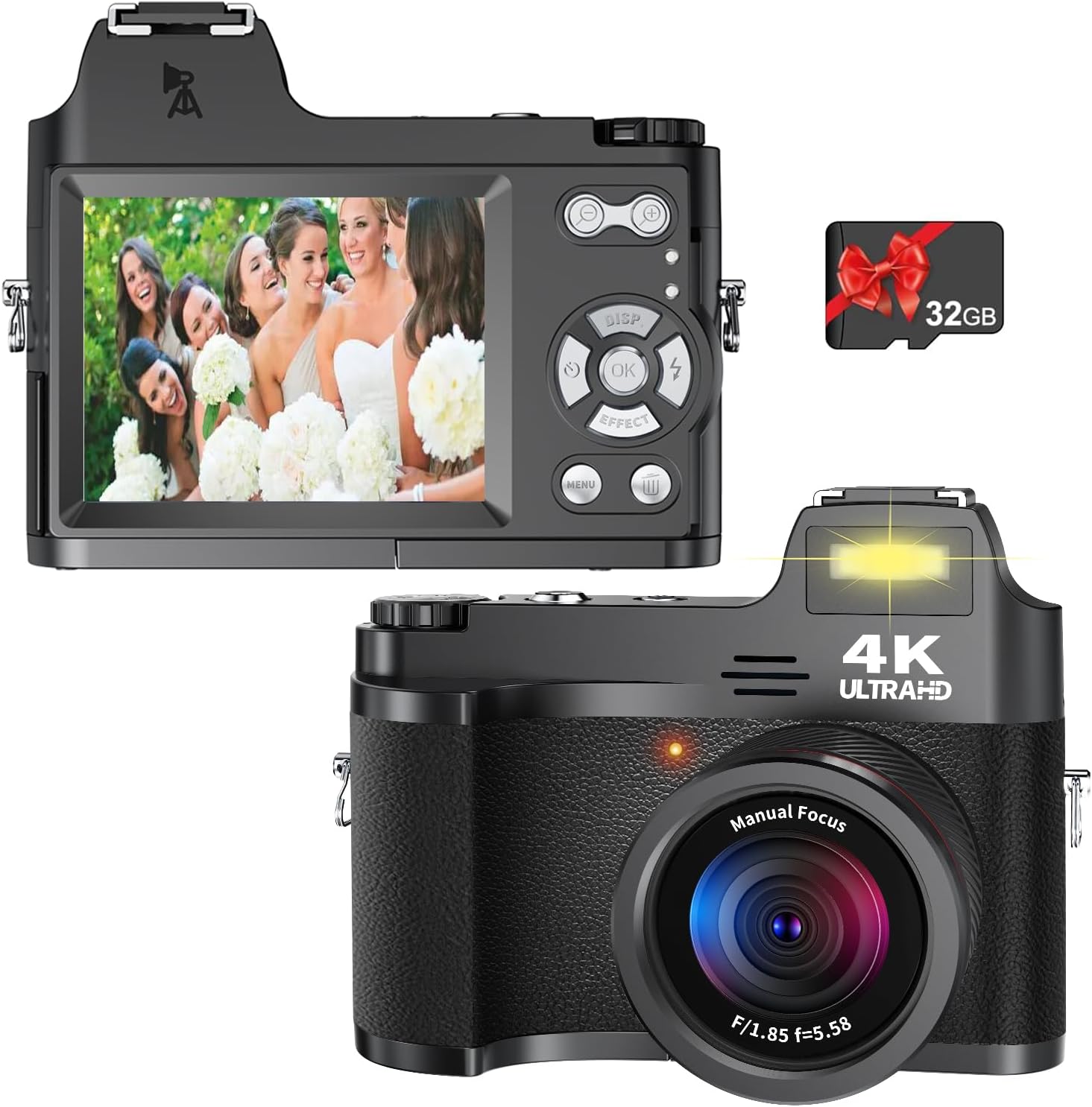 Amazon.com : 4K Digital Camera for Photography and Video, 48MP Vlogging ...