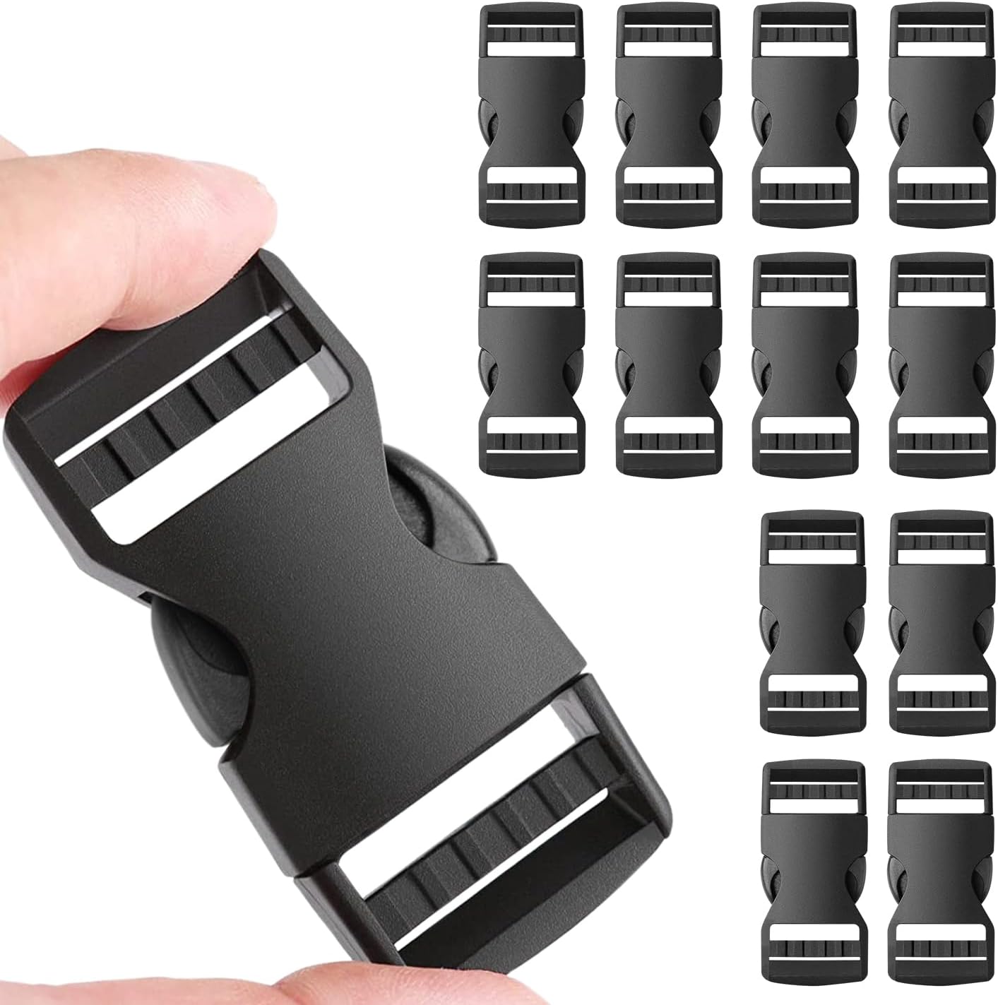 Amazon.com: CooBigo Buckles 1" Quick Release Buckle 12 Pcs, Plastic ...