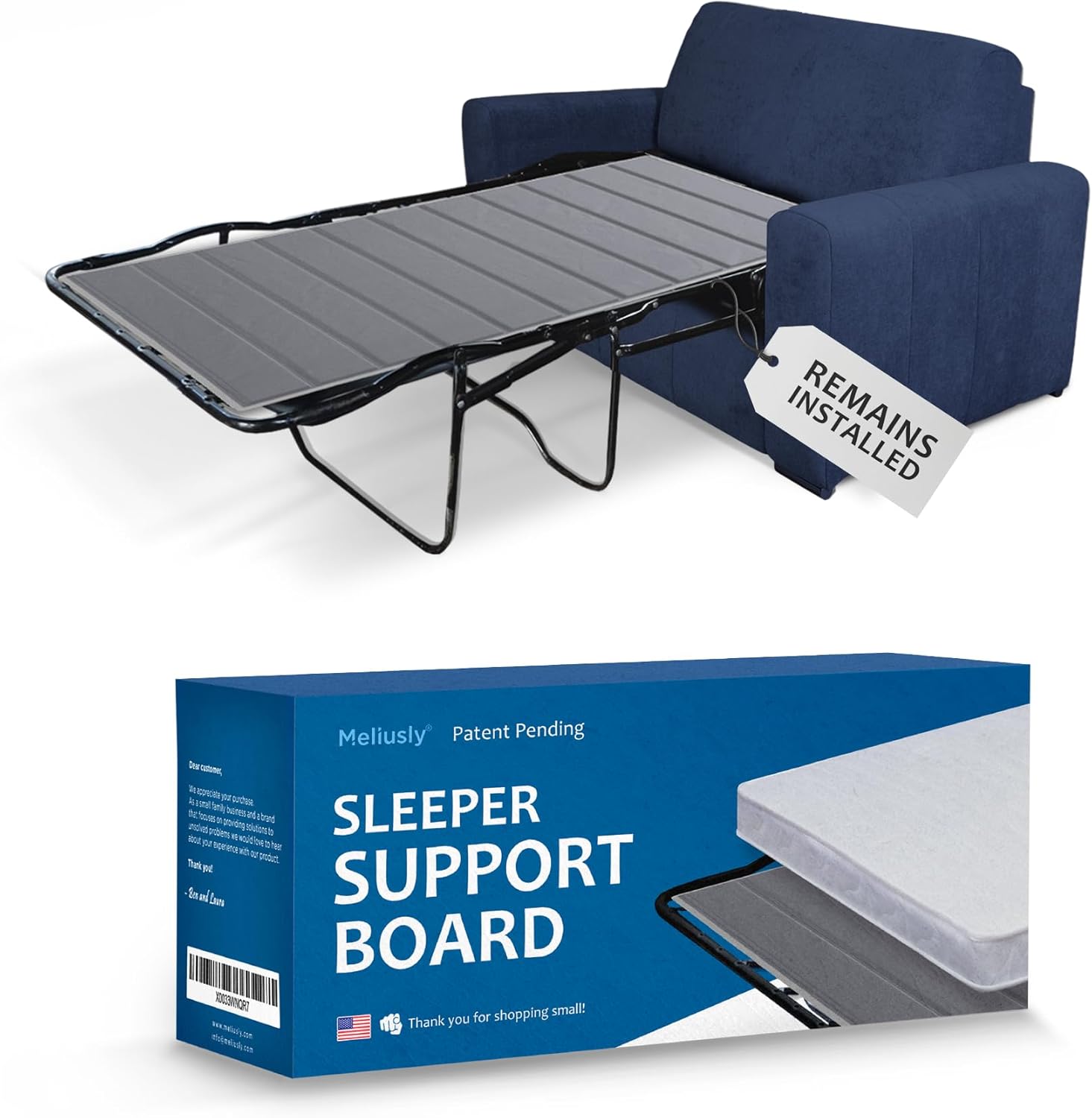 Amazon.com: Permanently Installed Sleeper Sofa Support Board (Twin Size ...