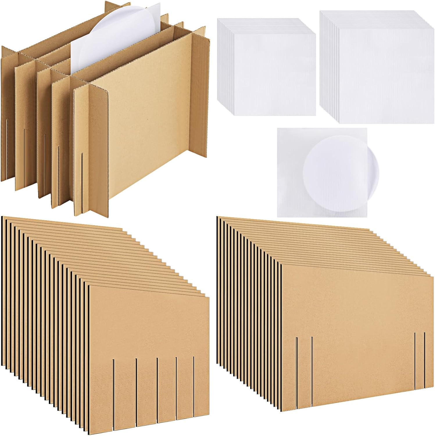 Amazon.com : Tenceur 8 Sets 116 Pcs Kitchen Dish Packing Glass Dividers ...