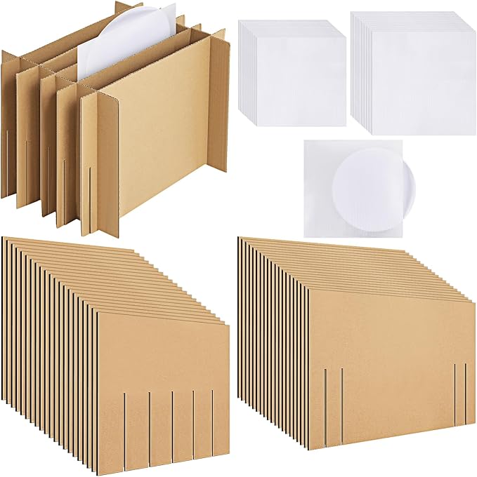 Amazon.com : Tenceur 8 Sets 116 Pcs Kitchen Dish Packing Glass Dividers ...