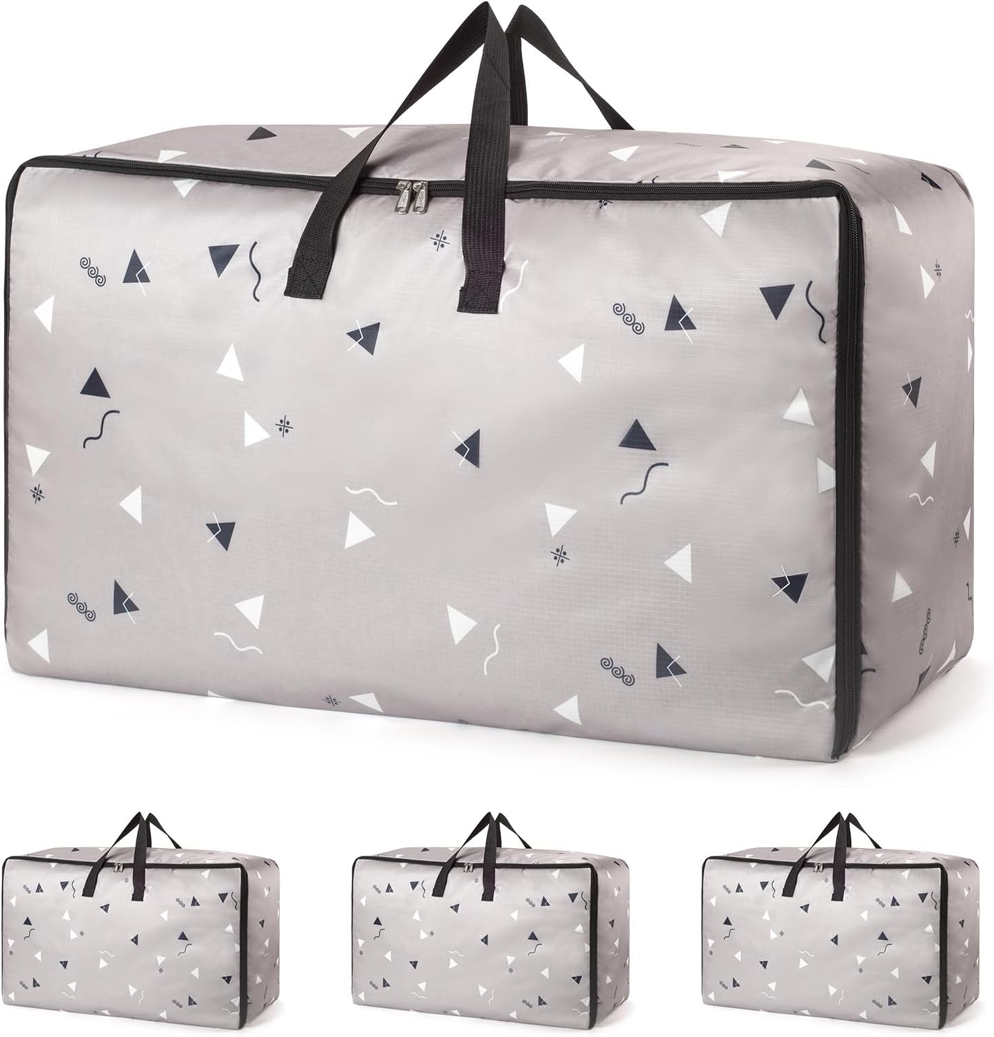 4 Pack Extra Large Storage Box with Lids for Moving House, Wardrobe ...