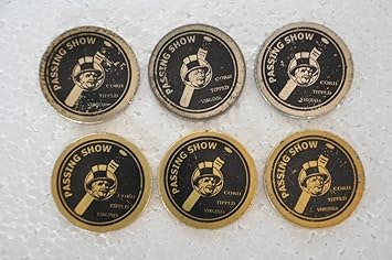 Traders of Lost Art Vintage Brass Round Passing Show Cigarettes Ad ...