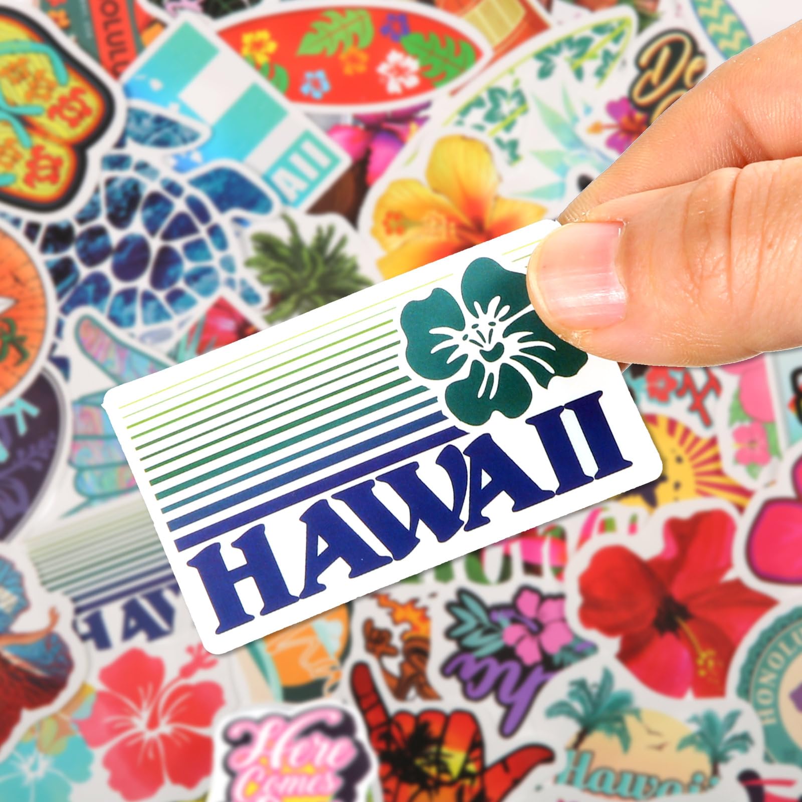 Snapklik.com : 100 Pieces Hawaii Stickers Waterproof Vinyl Decal ...