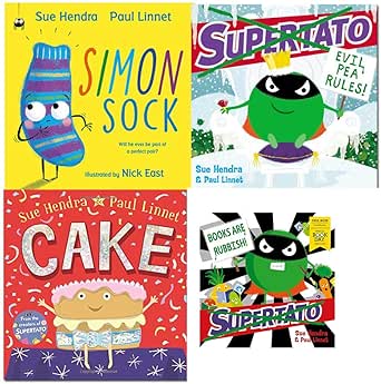 Amazon.co.jp: sue hendra collection 4 books set (simon sock, cake ...