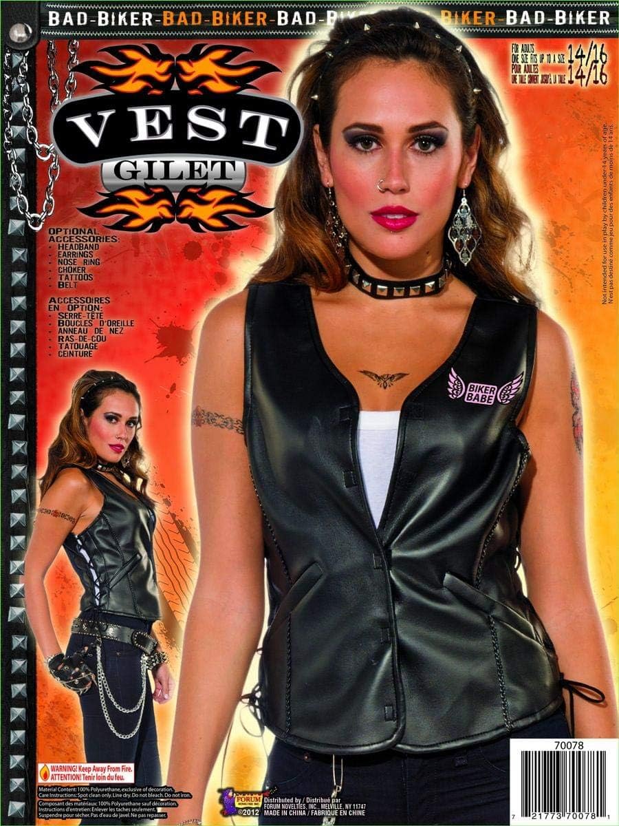 Amazon.com: Forum Novelties Bad Biker Vest : Clothing, Shoes & Jewelry