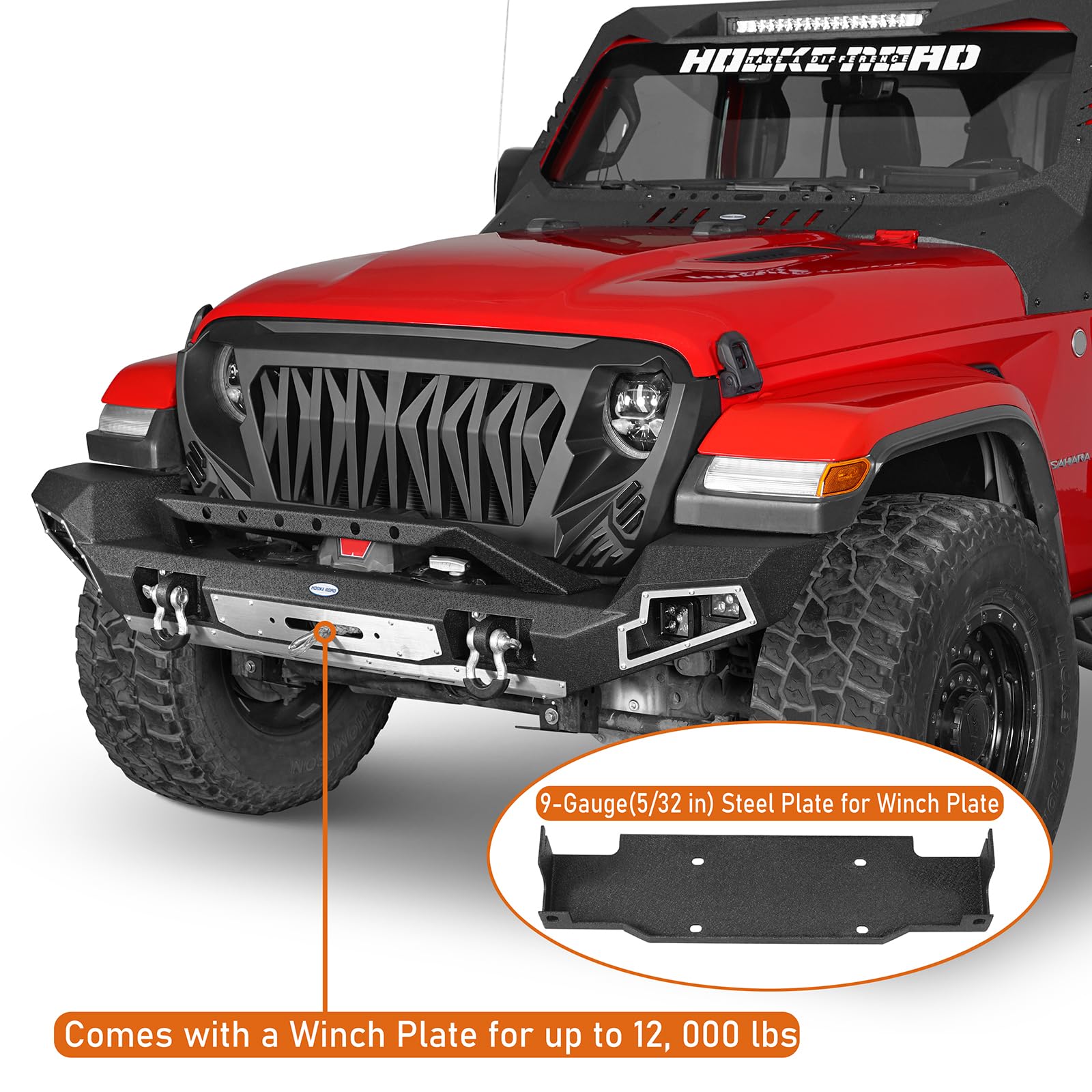Stryker Modular Front Bumper For 07-25 Wrangler JK JL & Gladiator JT ...