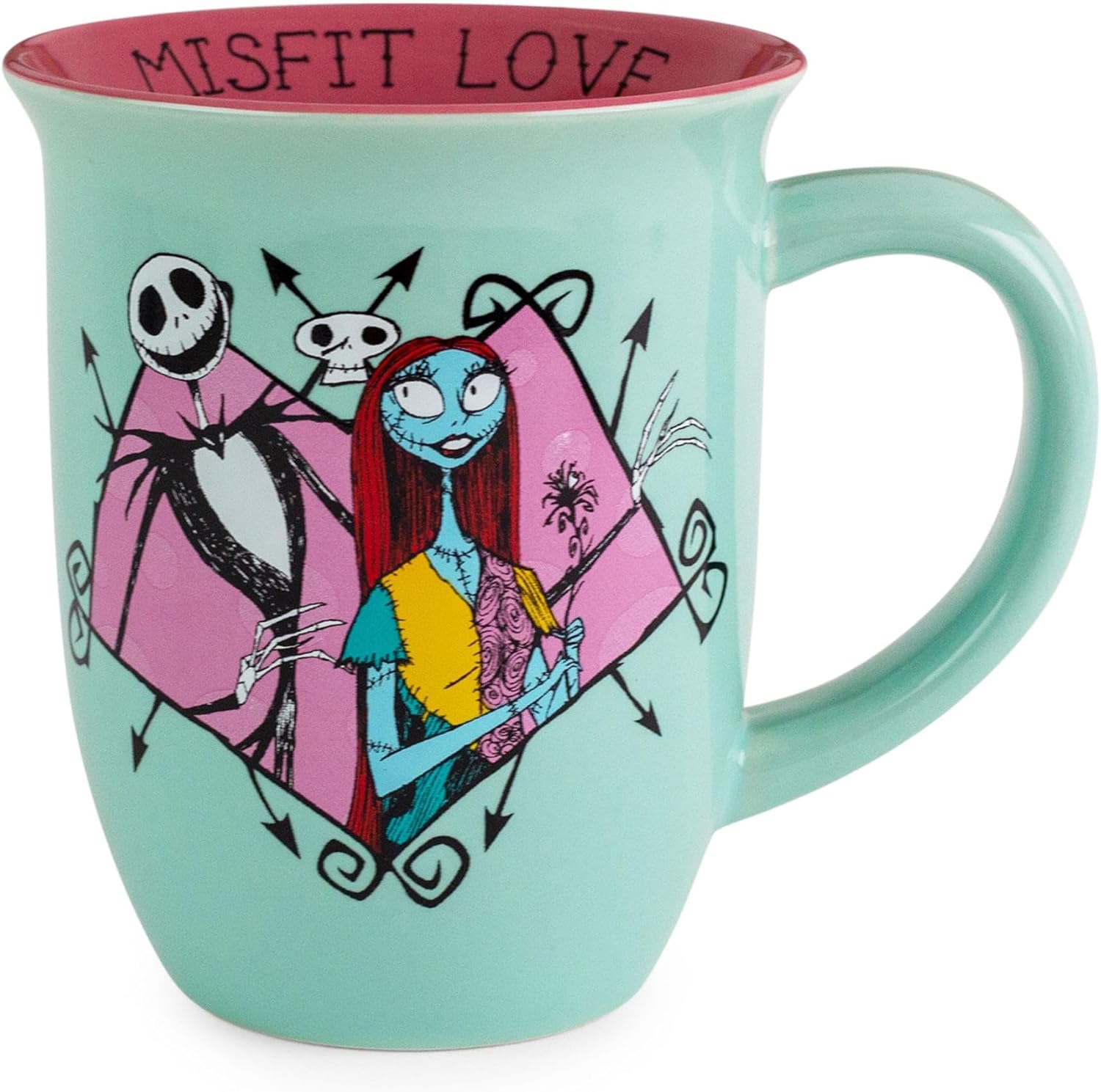 Silver Buffalo Disney Nightmare Before Christmas Jack and Sally Misfit ...
