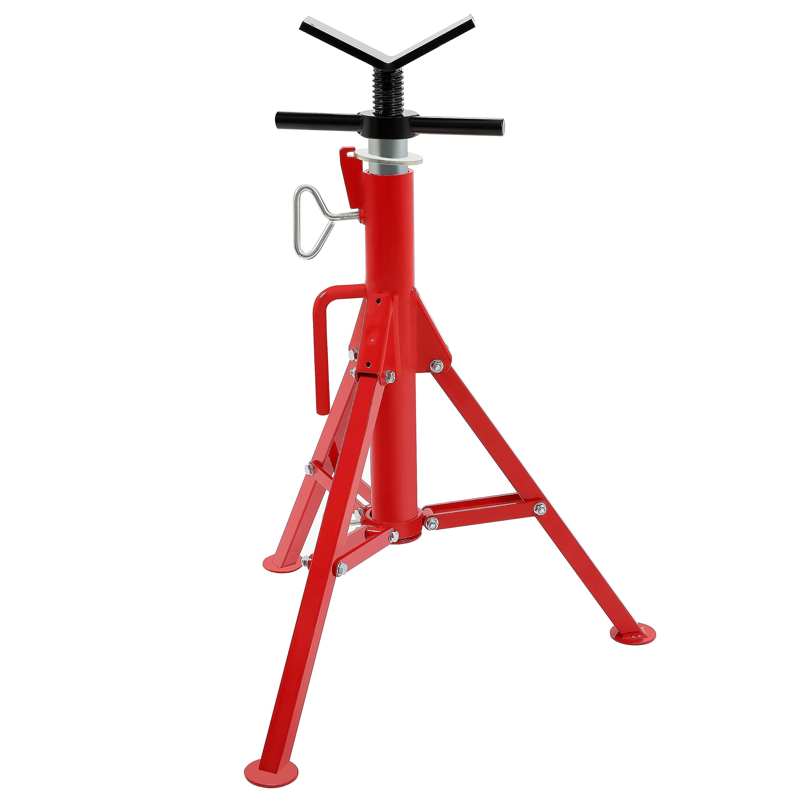 Vevor Pipe Stand Heavy-Duty Pipe Stand Adjustable Folding Pipe Jack ...
