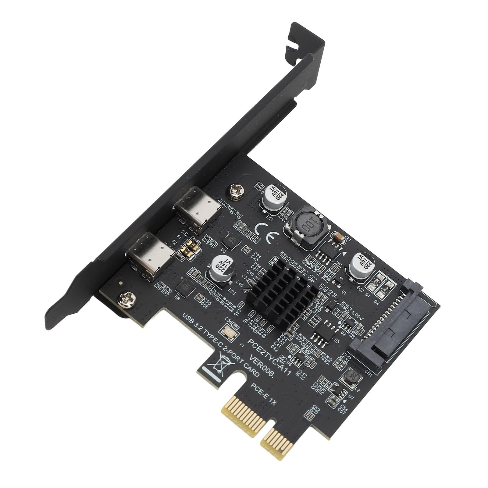 PCIe to USB 3.2 Gen 2 Card, Dual Type C High Speed 10Gbps PCI-E to USB ...