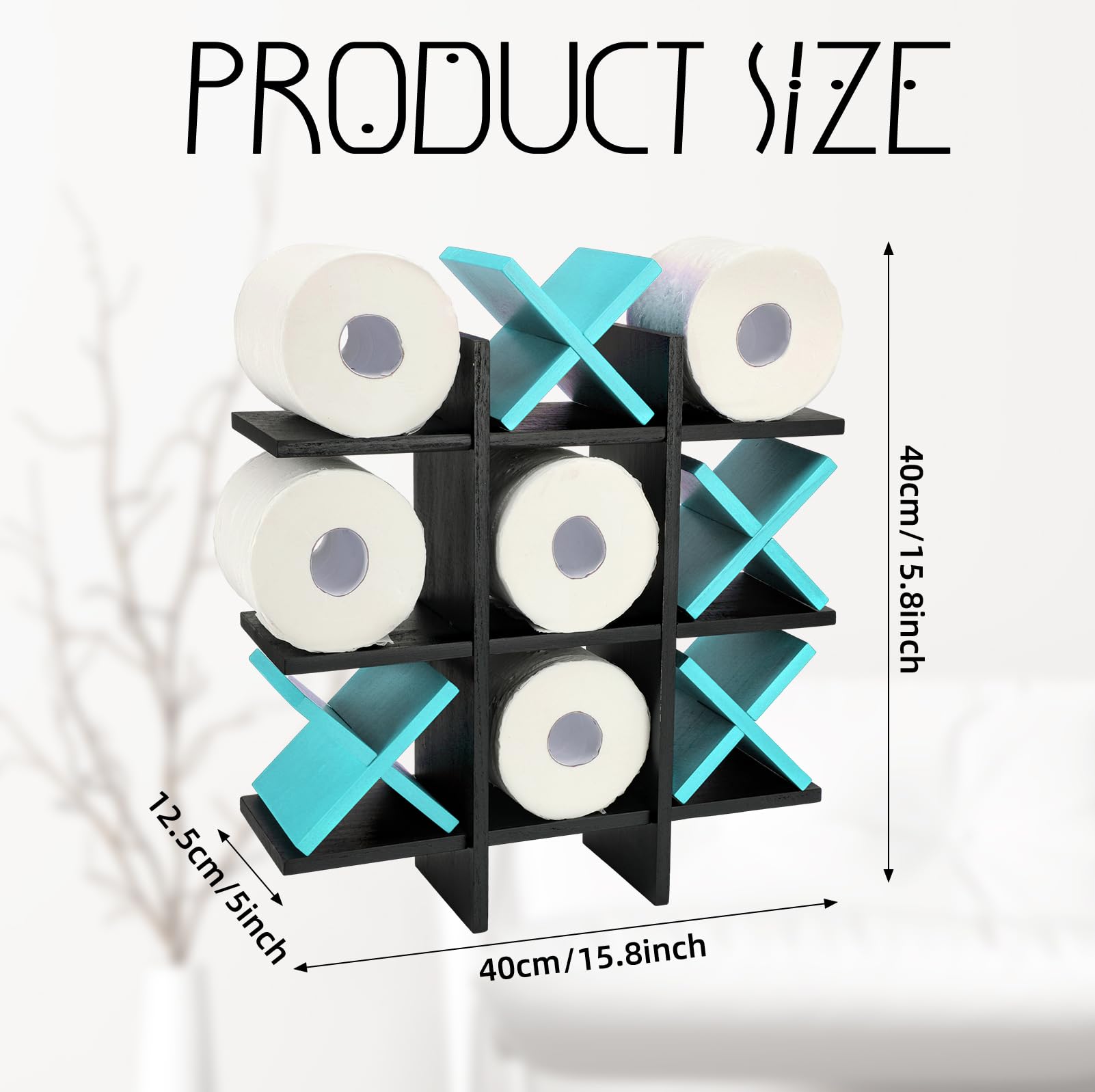 Snapklik.com : Tic Tac Toe Toilet Paper Holder Stand Bathroom Wall ...