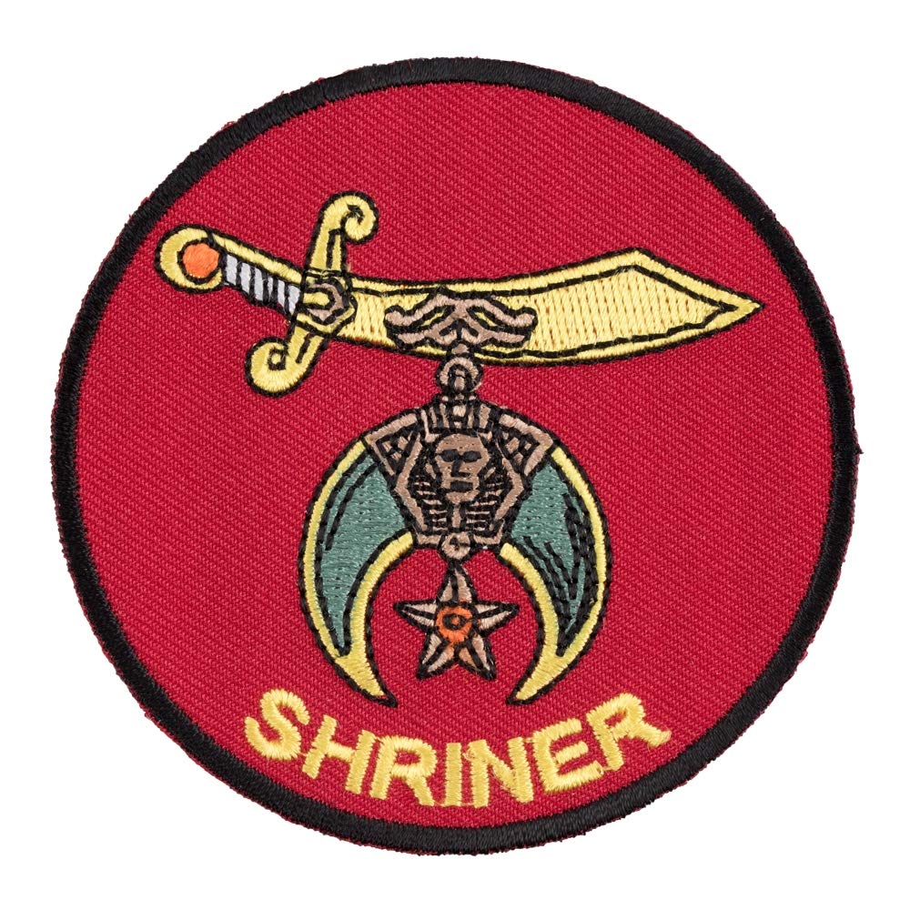 Amazon.com: Round Red Shriners Patch, Fraternal Organization Patches ...