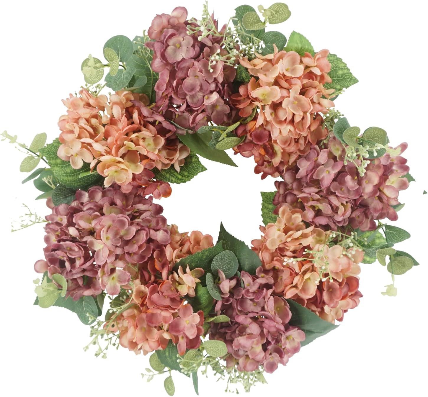 Amazon.com: Hometrance Hydrangea Front Door Wreath Spring Summer All ...