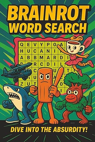 Brainrot Word Search Puzzle Book: Word Searches with Easy to Read Print ...