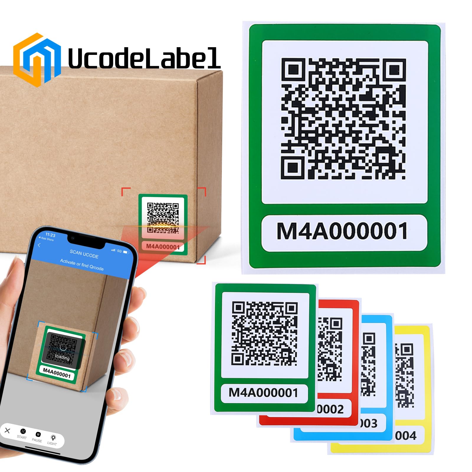 Amazon.com : ZbZcYmt QR Code Labels Scannable Stickers for Storage Bins ...