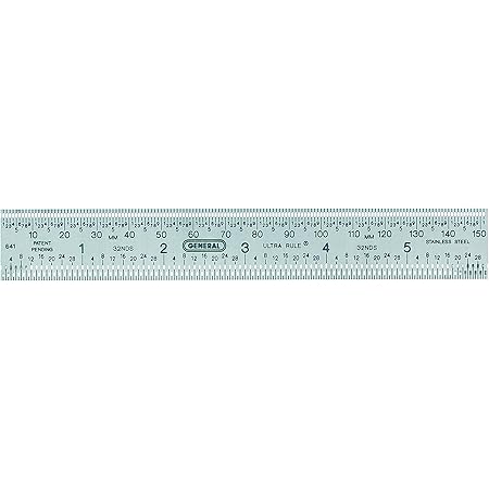 General Tools 641 Ultra Rule Flex Stainless Steel Ruler - Construction ...