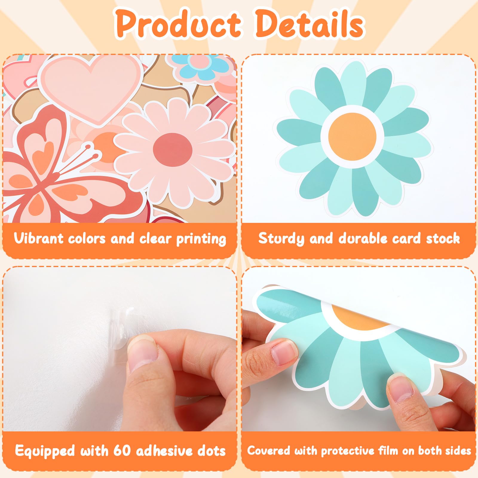 Snapklik.com : ZOiiWA Groovy Retro Bulletin Board Decoration Groovy ...