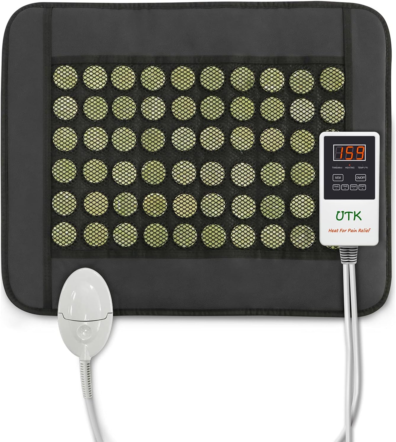 Amazon.com: UTK Far Infrared Heating Pad for Back Pain Relief with Far ...