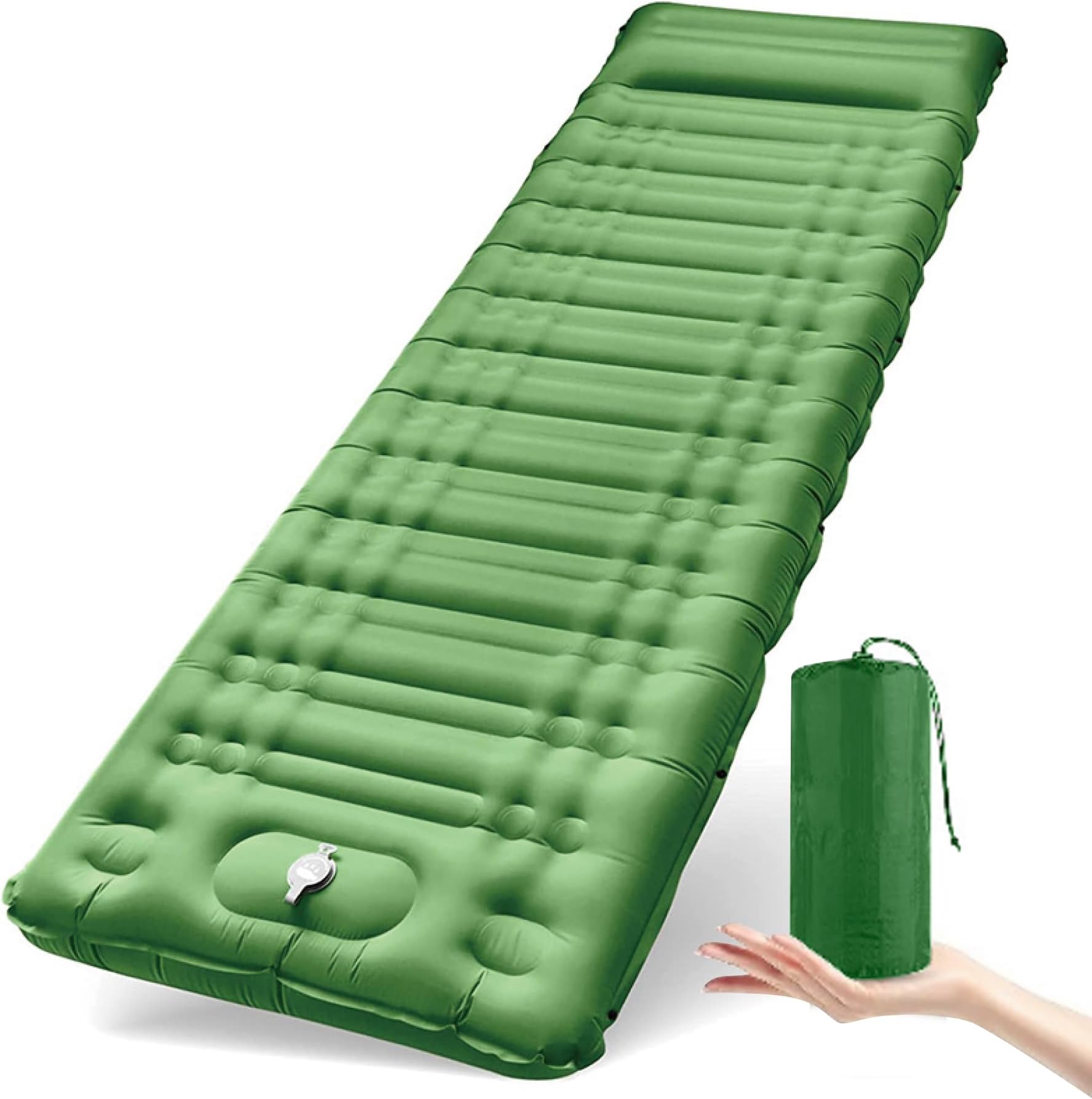Amazon.com : OINBLUE Camping Sleeping Pad with Pillow, 76''X26''X4.7 ...