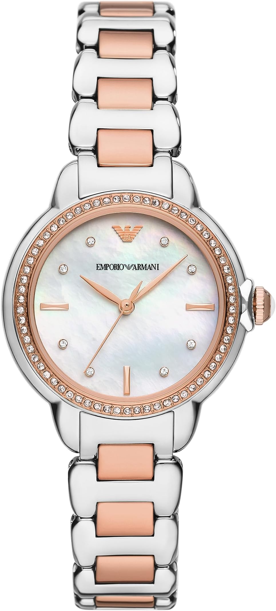 Emporio Armani Analog Off-White Dial Women's Watch-AR11569 : Amazon.in ...