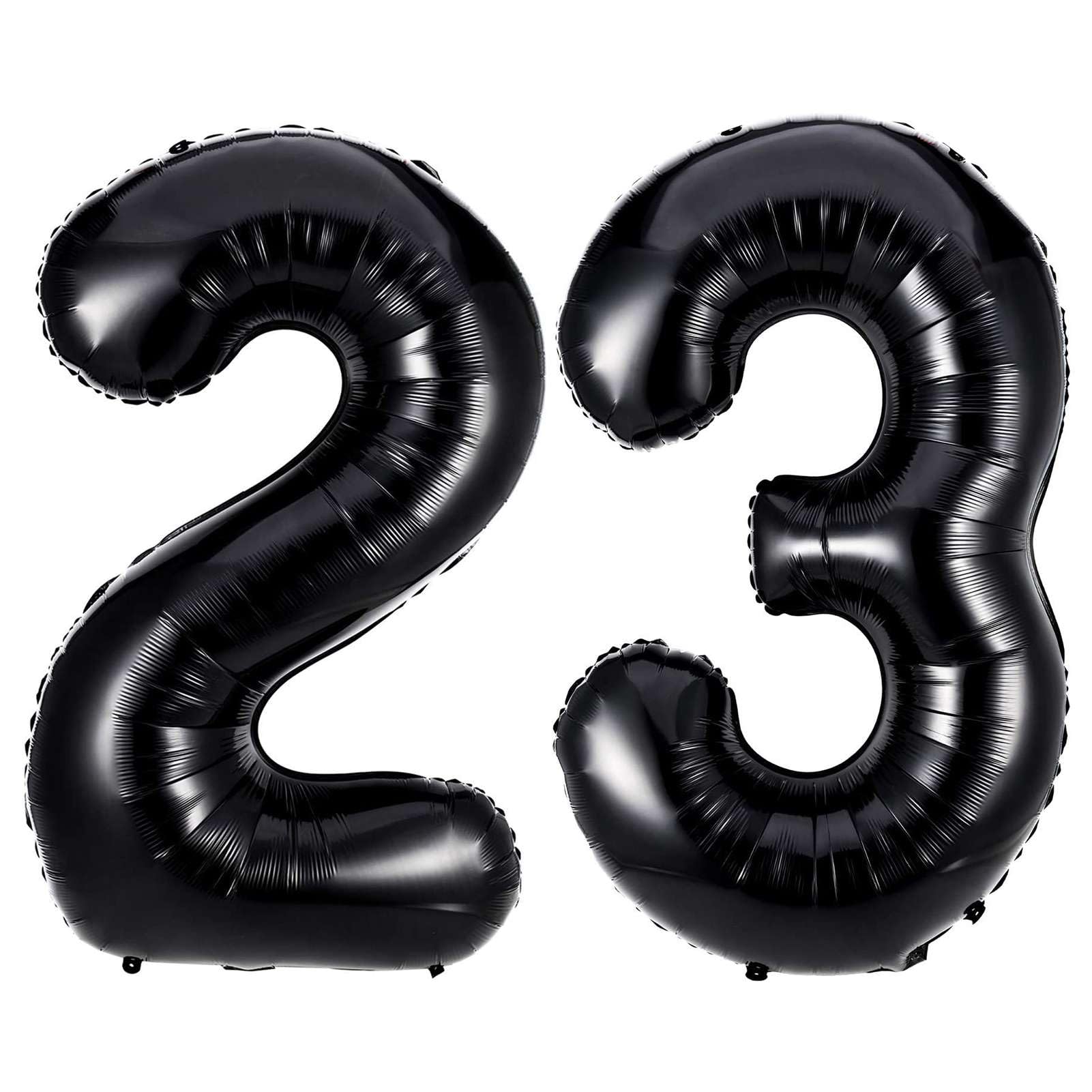 Amazon.com: Black 23 Number Balloons, 40 Inch Giant Number 23 Balloons ...