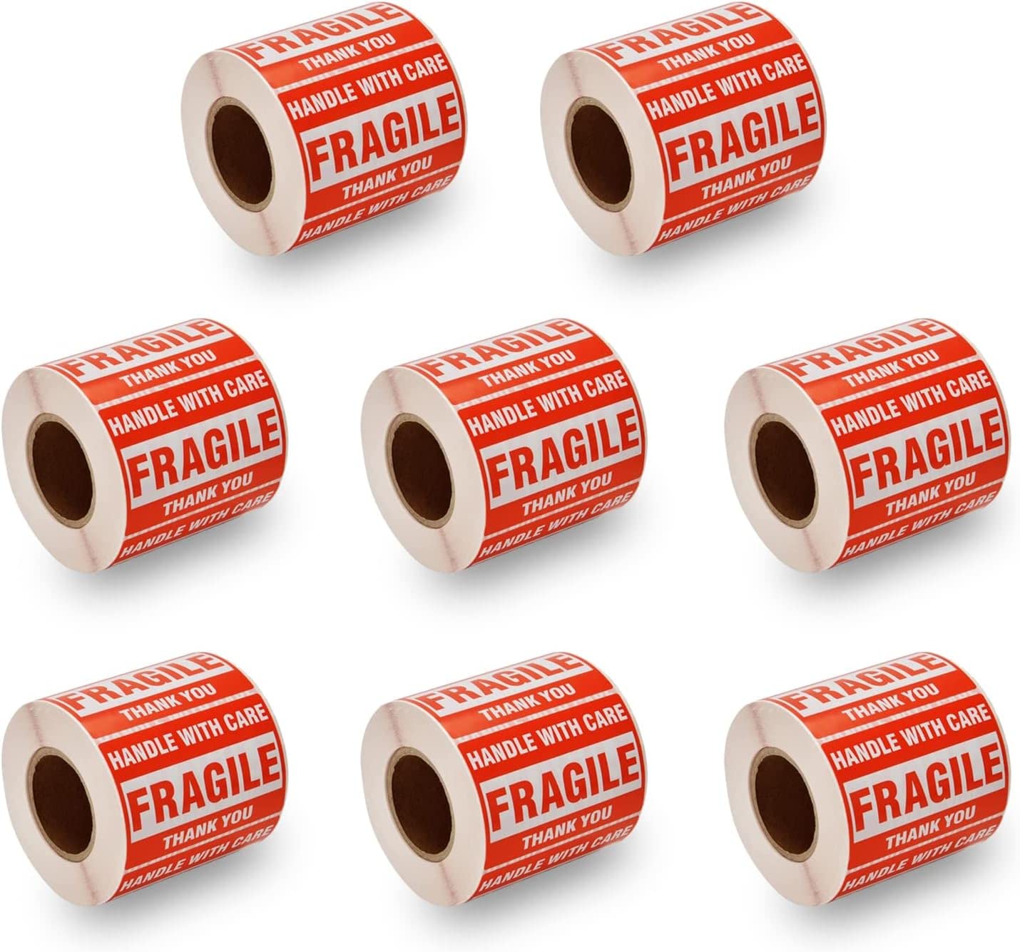 BlackDreams® Waterproof 500 Fragile Stickers 1 Roll 2" x 3" Fragile ...