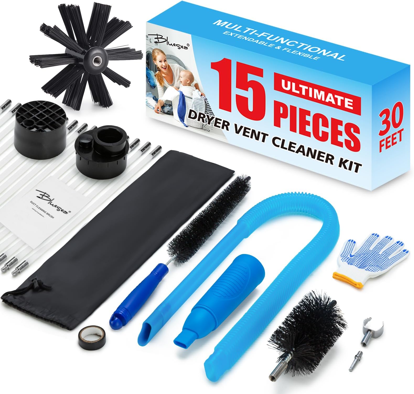 Amazon.com: HY-C Dryer Cleaner Vent Kit - Linteater Rotary Dryer Vent ...
