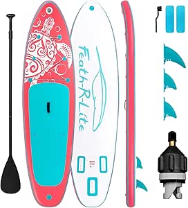 FEATH-R-LITE Inflatable 10'×32"×6" Paddle Board Inflatable SUP ...
