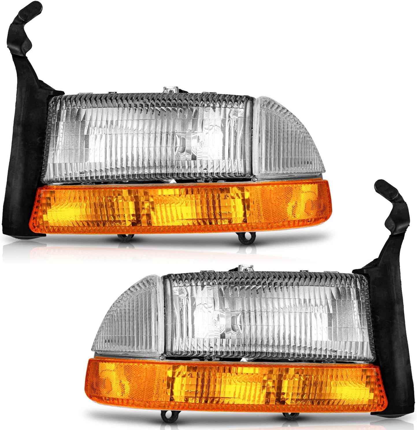 Amazon.com: WEELMOTO Headlights for 1997-2004 Dodge Dakota, Headlights ...