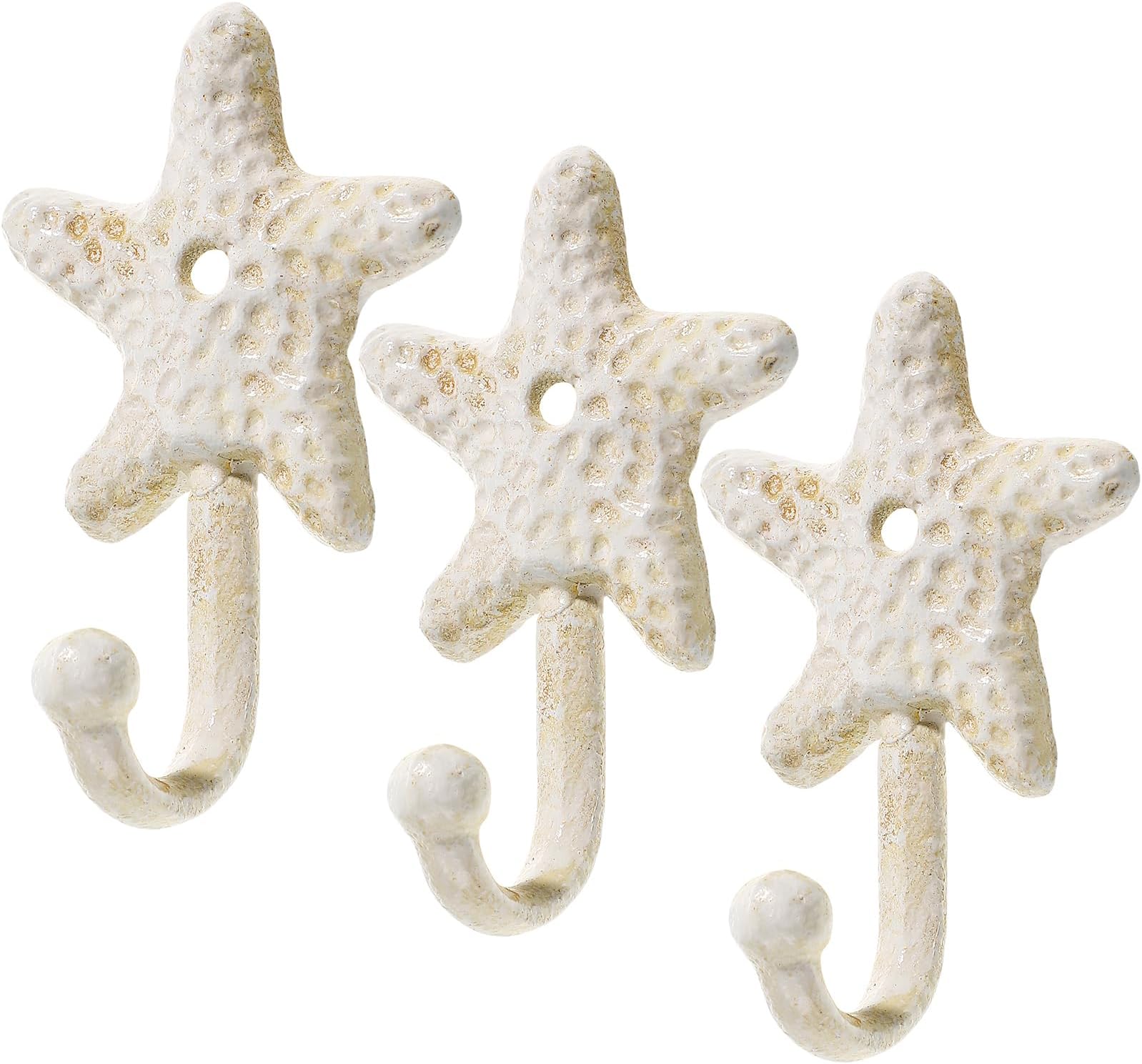 Amazon.com: TGL Direct Cast Iron Wall Hook Blue Starfish Design 4.75 ...
