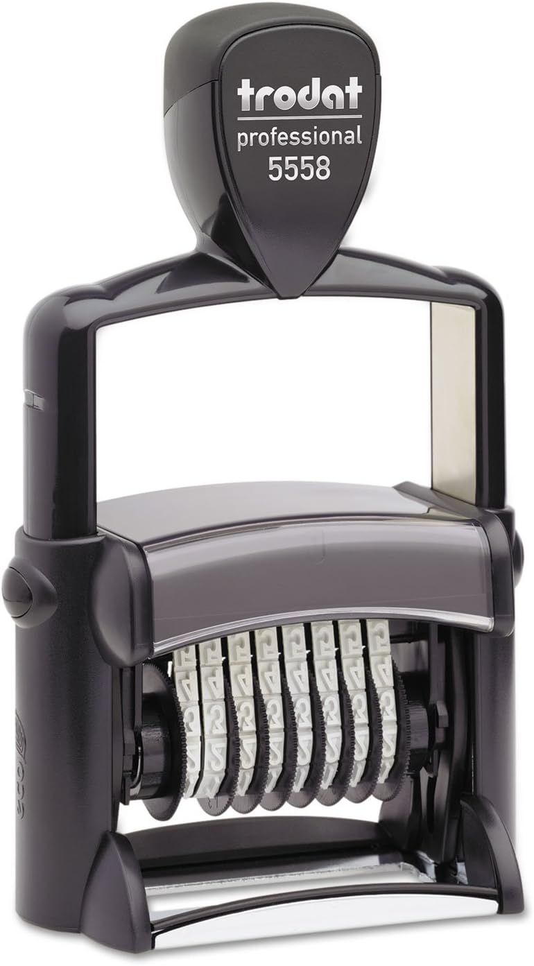 Amazon.com : Trodat Professional Numberer, 8 Digit Self-Inking ...