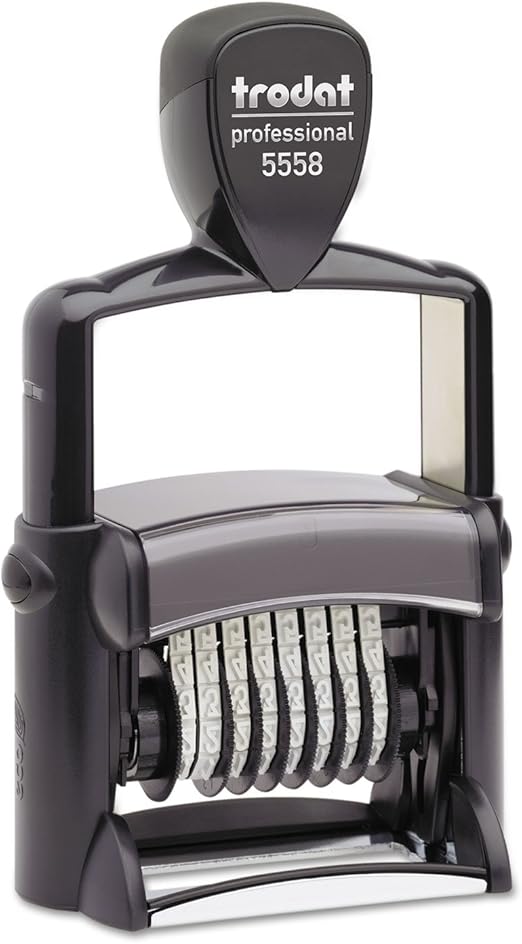 Amazon.com : Trodat Professional Numberer, 8 Digit Self-Inking ...