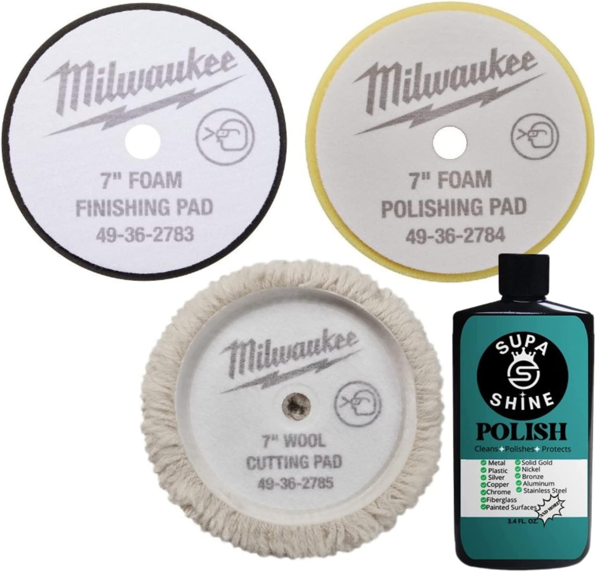 Milwaukee Buffer Polisher Car Buffers and Polishers Kit- Car Wax Buffer ...