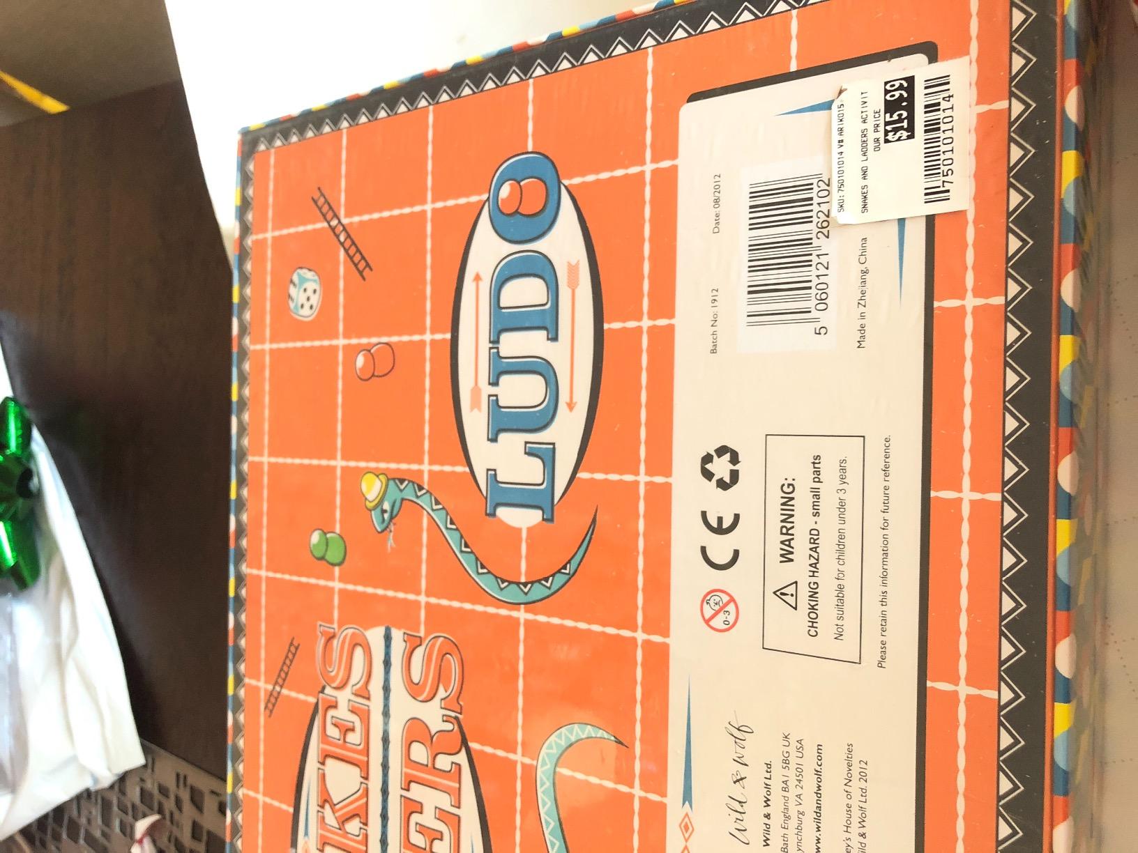 Amazon.com: Snakes & Ladders / Ludo Combo Game Set by Wild Wolf : Toys ...