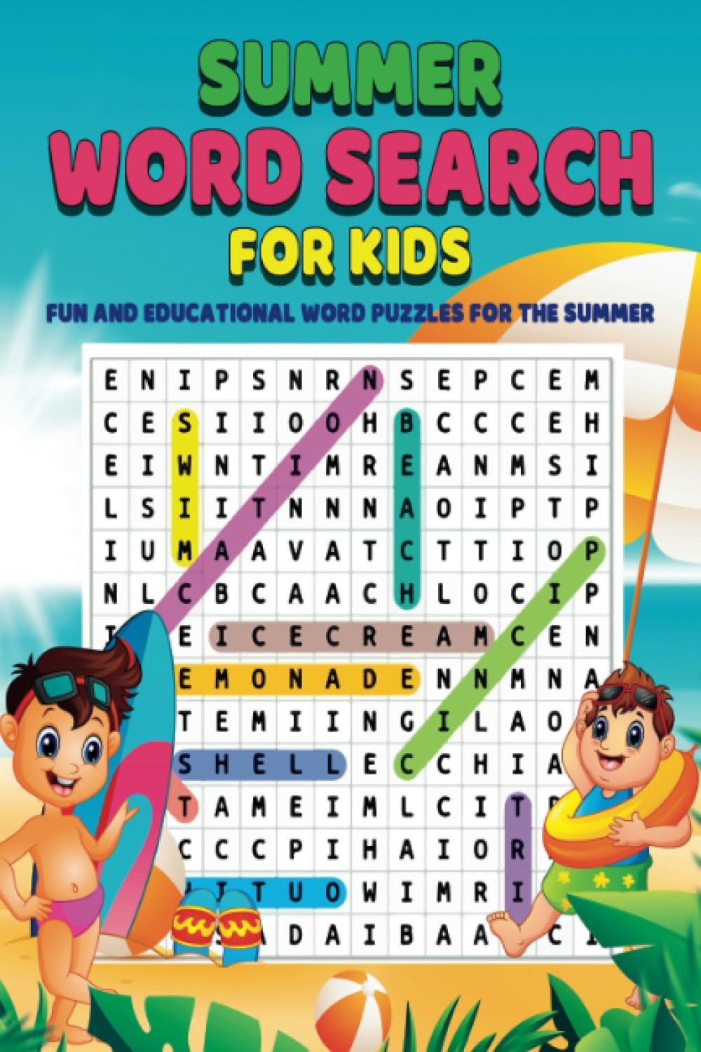 Summer Word Search for Kids: Fun and Educational Word Puzzles for the ...