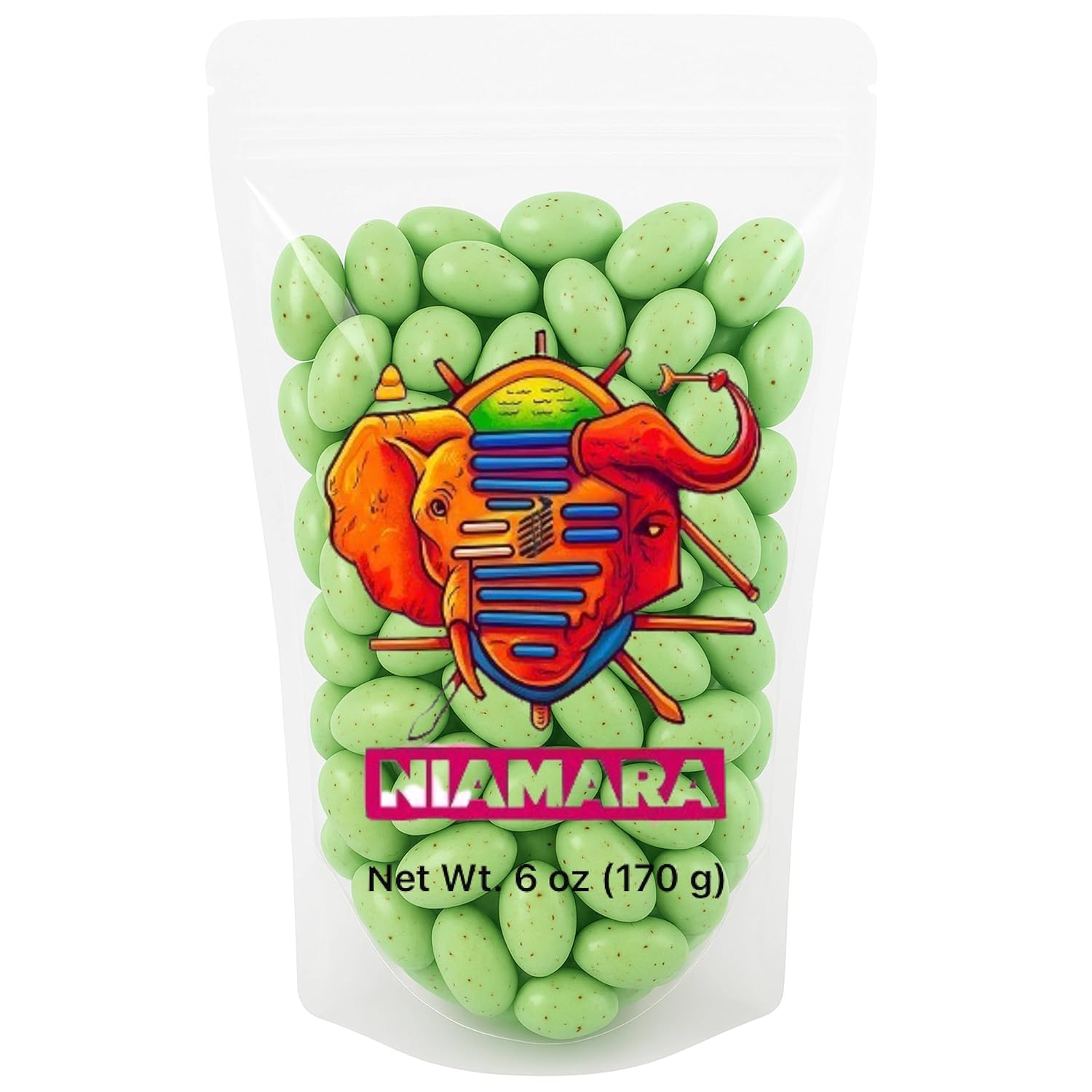 Amazon.com : Niamara's Chocolate Chip Mint Sundae Jordan Almonds - Gourmet Mint Flavored Candy ...